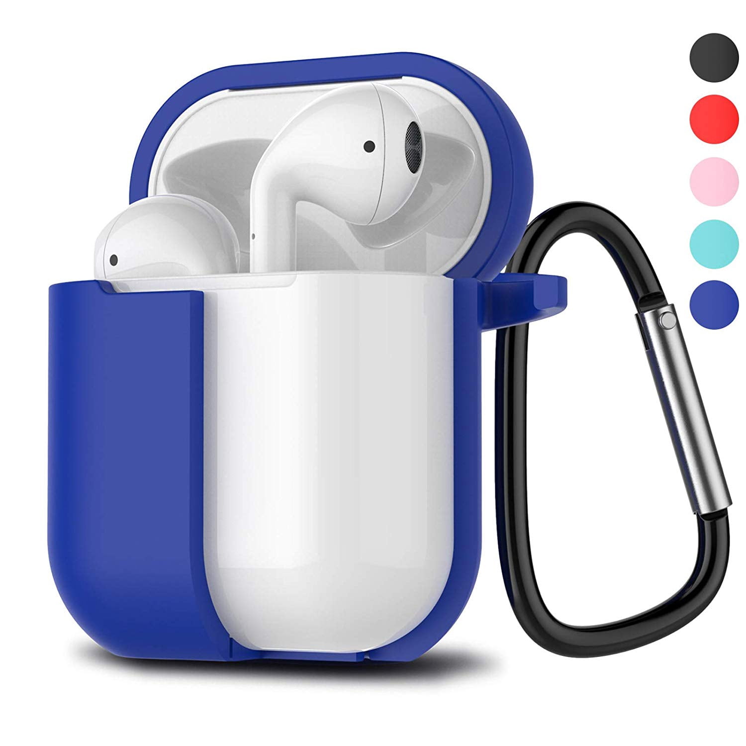 Tekcoo Case Cover For Airpods 1st /2nd, Full Protective Soft Silicone ...