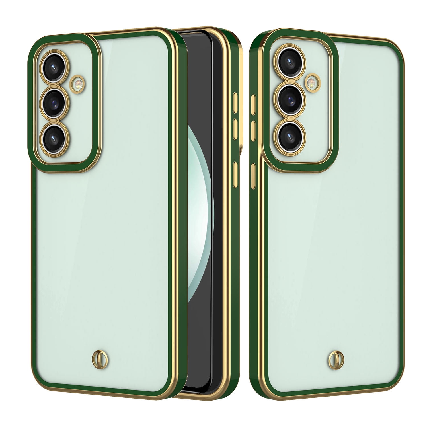 Tekcoo Case for Samsung Galaxy S23 FE 5G 6.4" with Tempered Glass Screen Protectorn, Clear ...