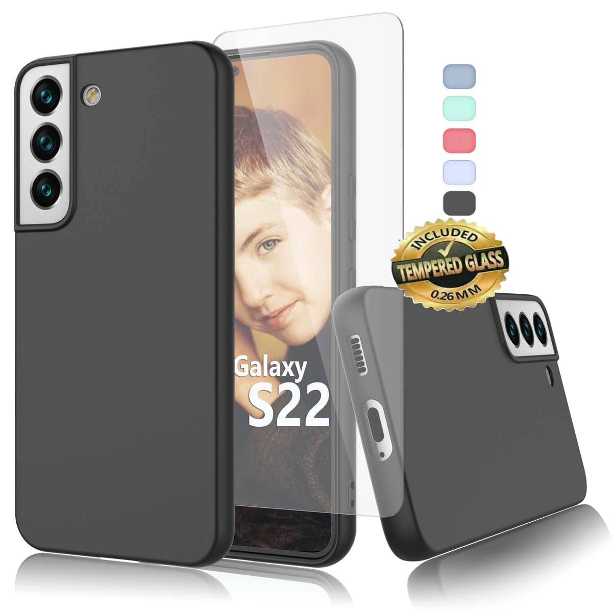 Tekcoo Case with Screen Protector for Galaxy S22 Ultra S22 S22+ 5G 2022 ...