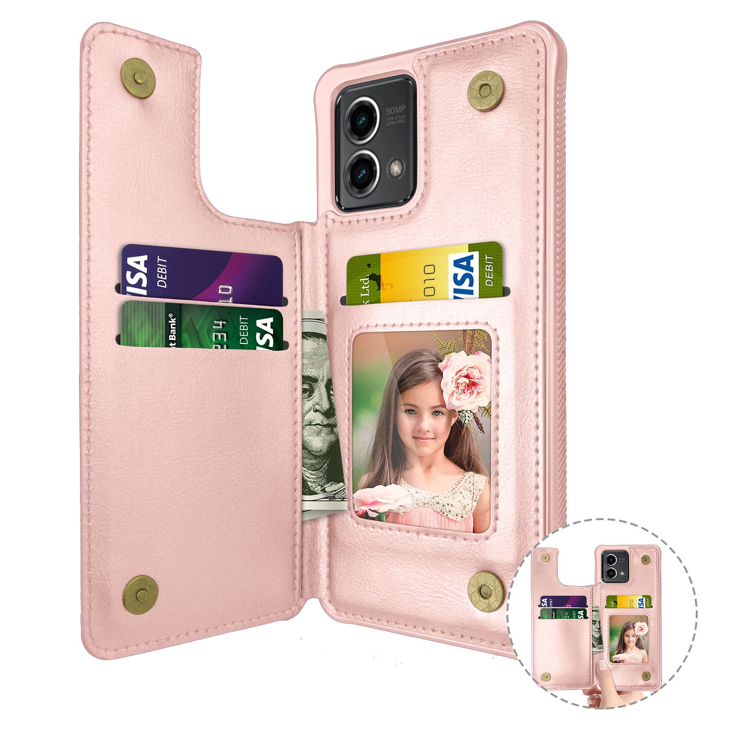 Tekcoo Wallet Case for Motorola Moto G Stylus 5G 2023 - Flip Leather Cover with Card Holder and ...