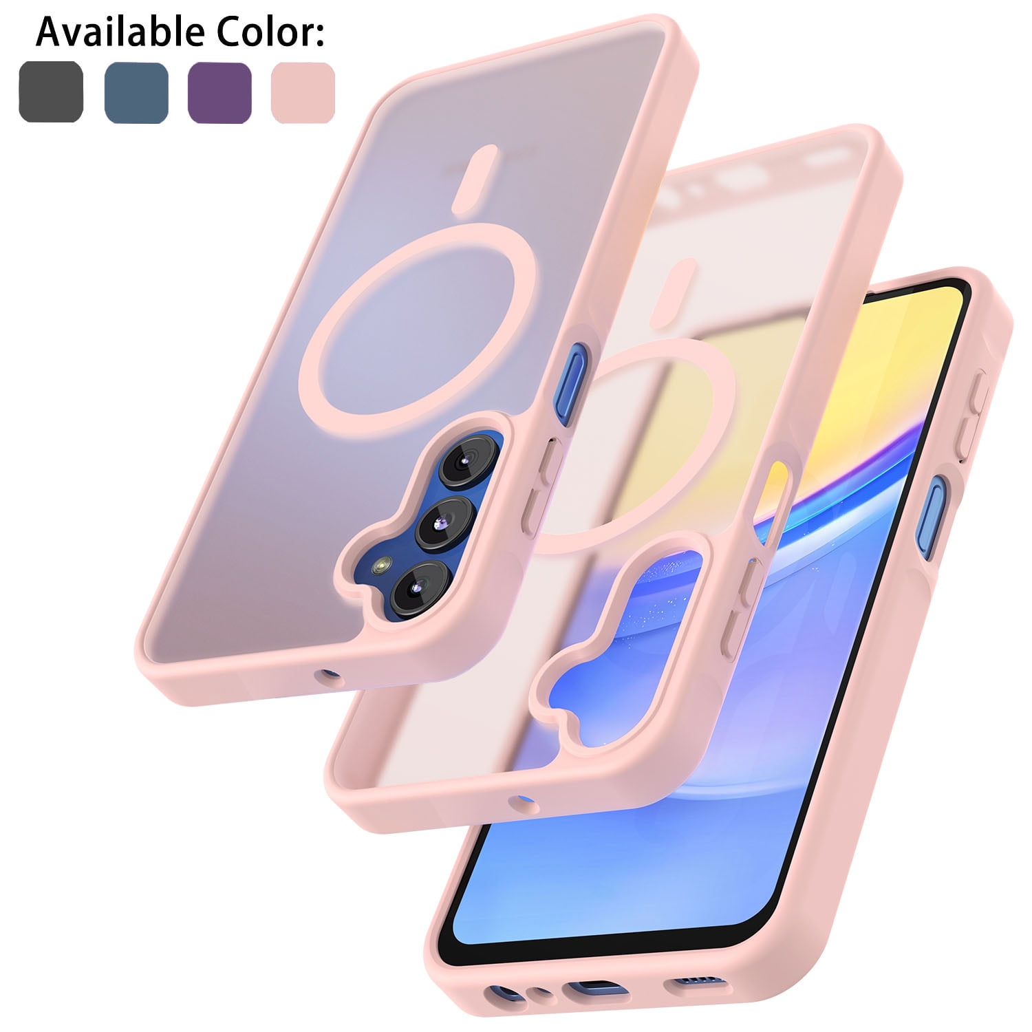 Tekcoo for Samsung Galaxy A15 5G Case, Compatible with MagSafe Military ...