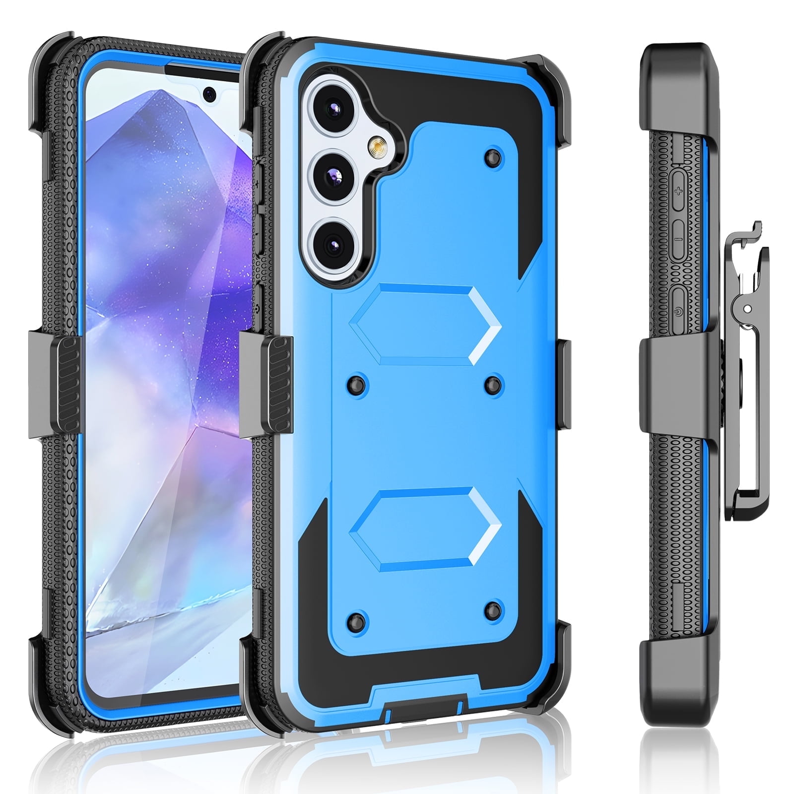 Tekcoo Samsung Galaxy A16 5G Case with [Built-in Screen Protector] Holster Belt Clip and ...