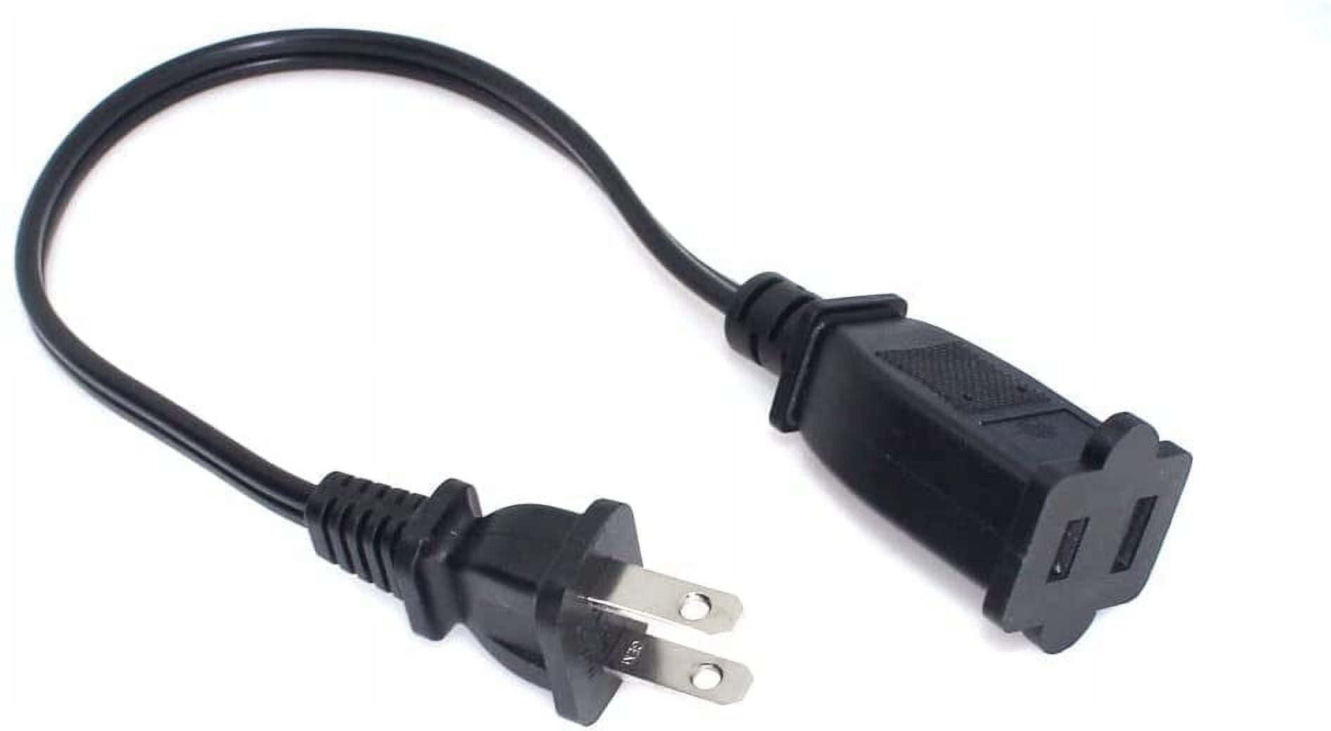 Tekit 1.64ft US Power Extension Cable, AC 2-Prong Male/Female, 13A/125V ...