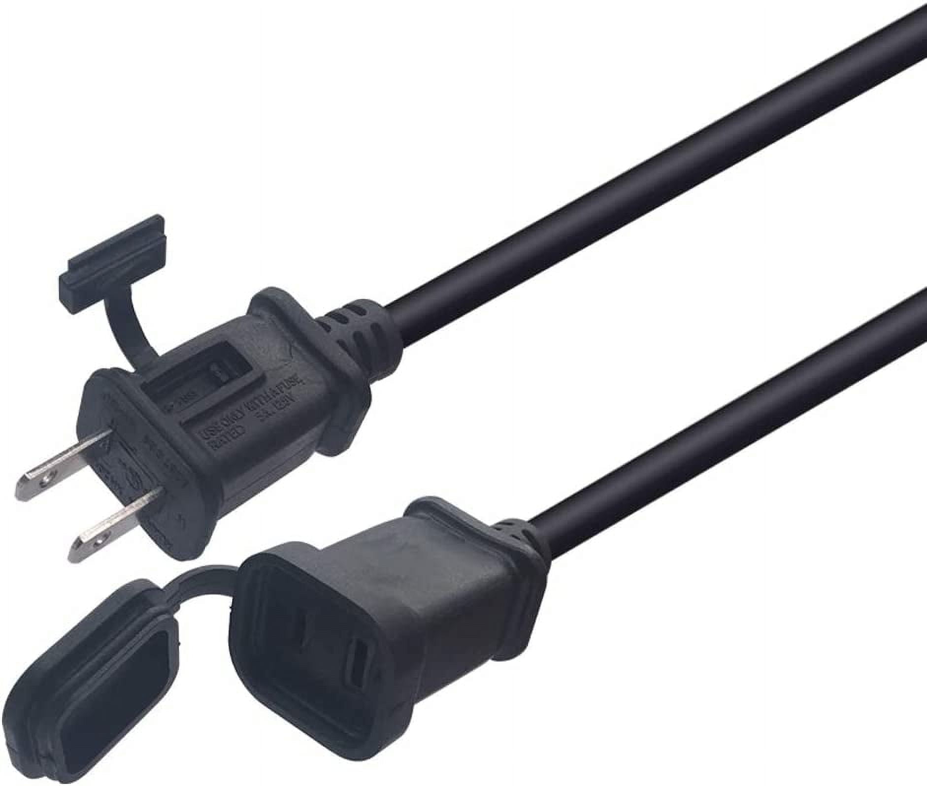 Tekit (3.3ft) US Power Extension Cable Cord with Fuse and Waterproof ...