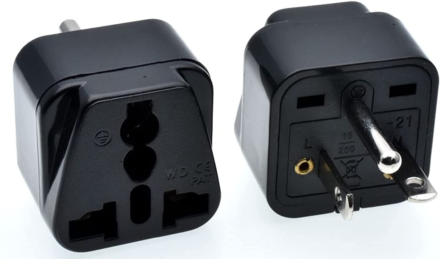 Tekit Black NEMA 6-20P Universal Plug Adapter110-250V 15A,Universal ...