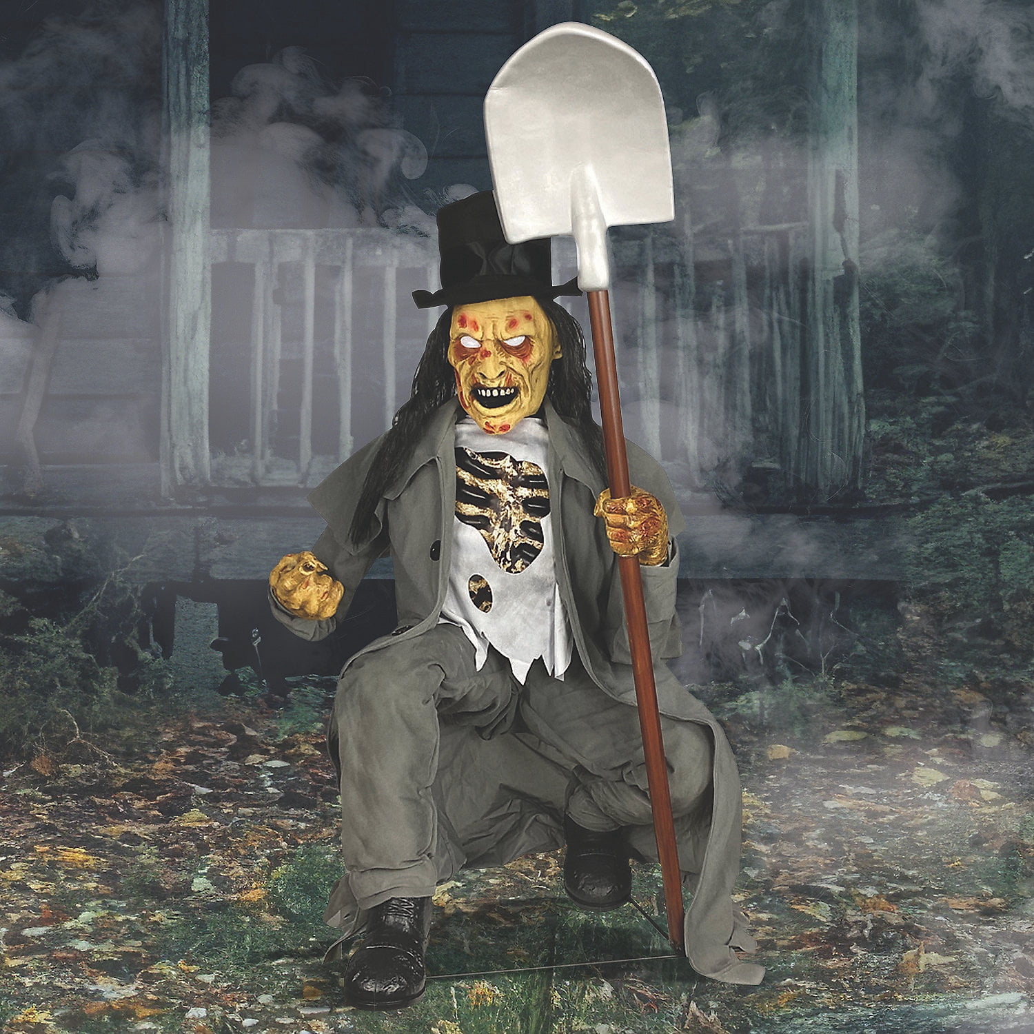 Tekky Toys Animated Crouching Grave Digger Halloween Decoration - 43 in ...