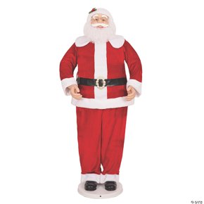 Life Size Animated Dancing Santa With Realistic Face Holiday Decor