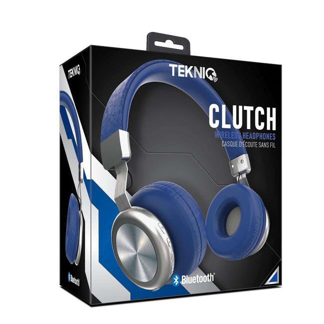 Tekniq 2357118 Clutch Bluetooth Wireless Headphones, Assorted Color ...