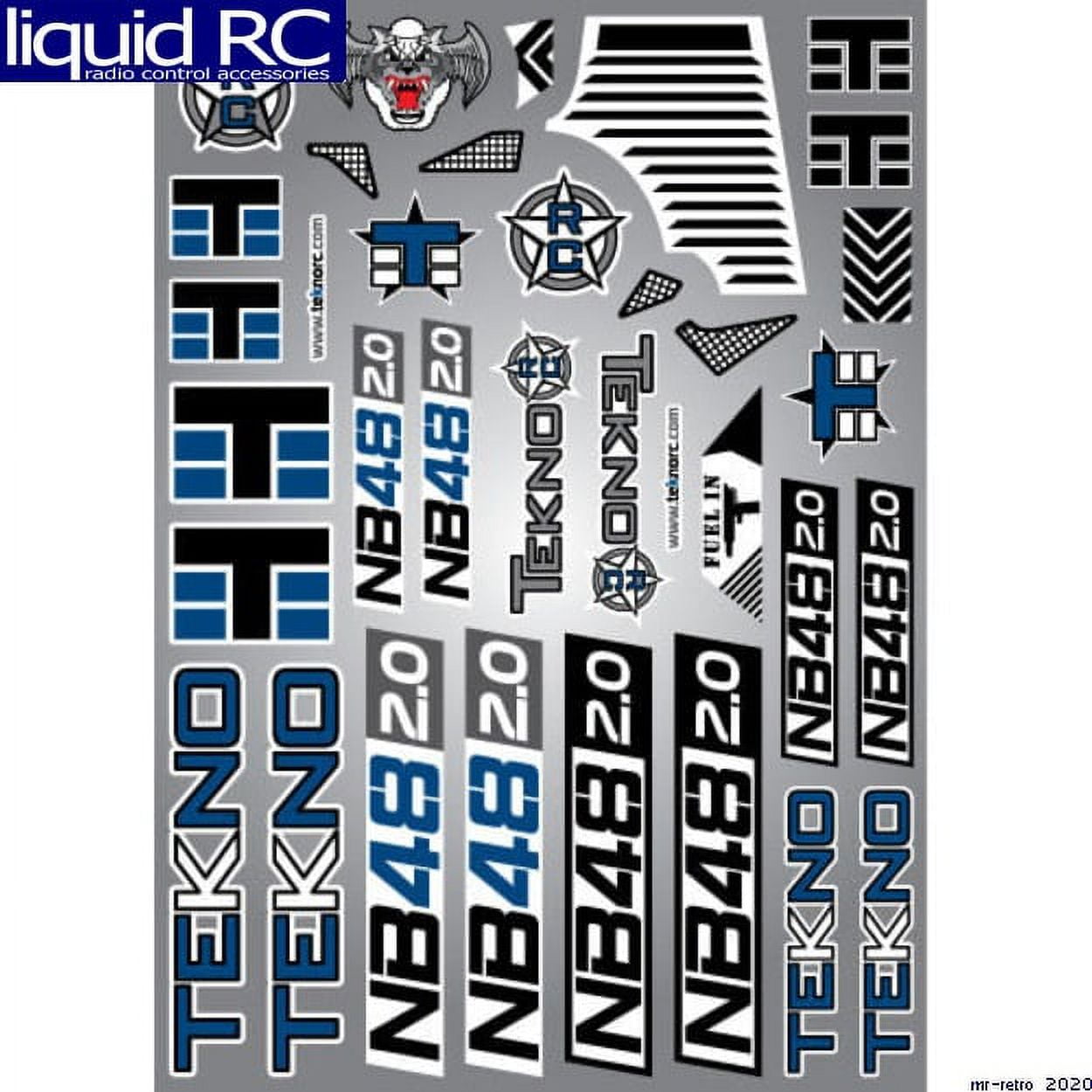 TEKNO RC LLC Decal Sheet NB48 2.0 TKR9349 Electric Car/Truck Option ...