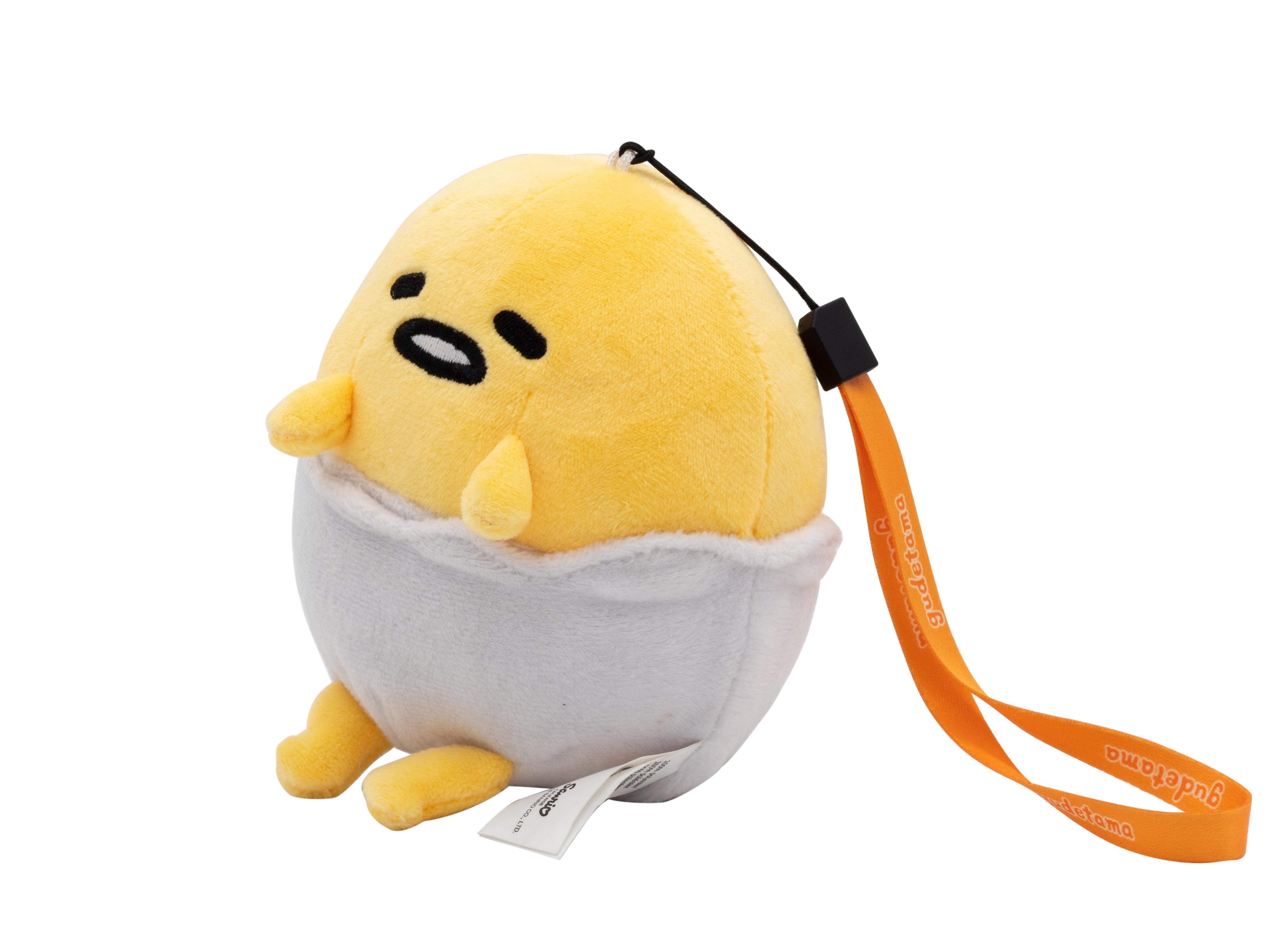 Teknofun Shell Gudetama The Lazy Egg Small Soft Plush with Hand Strap ...