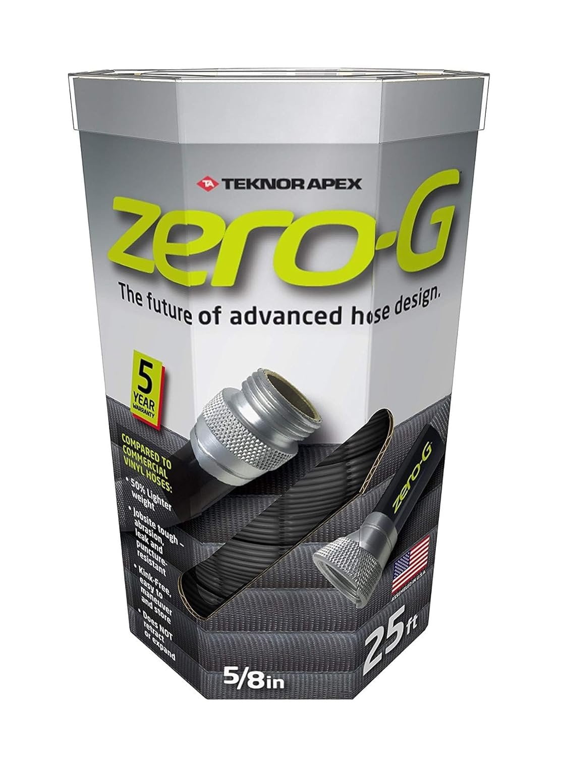 Teknor Apex Anti-Kink, Water Fit Duty, Zero-G 5/8 in. Dia. x 25 ft. L ...