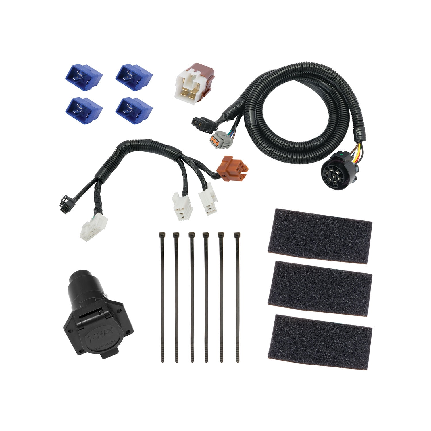 Tekonsha 118273 7 Way Tow Harness Connector Wiring Package for Select ...