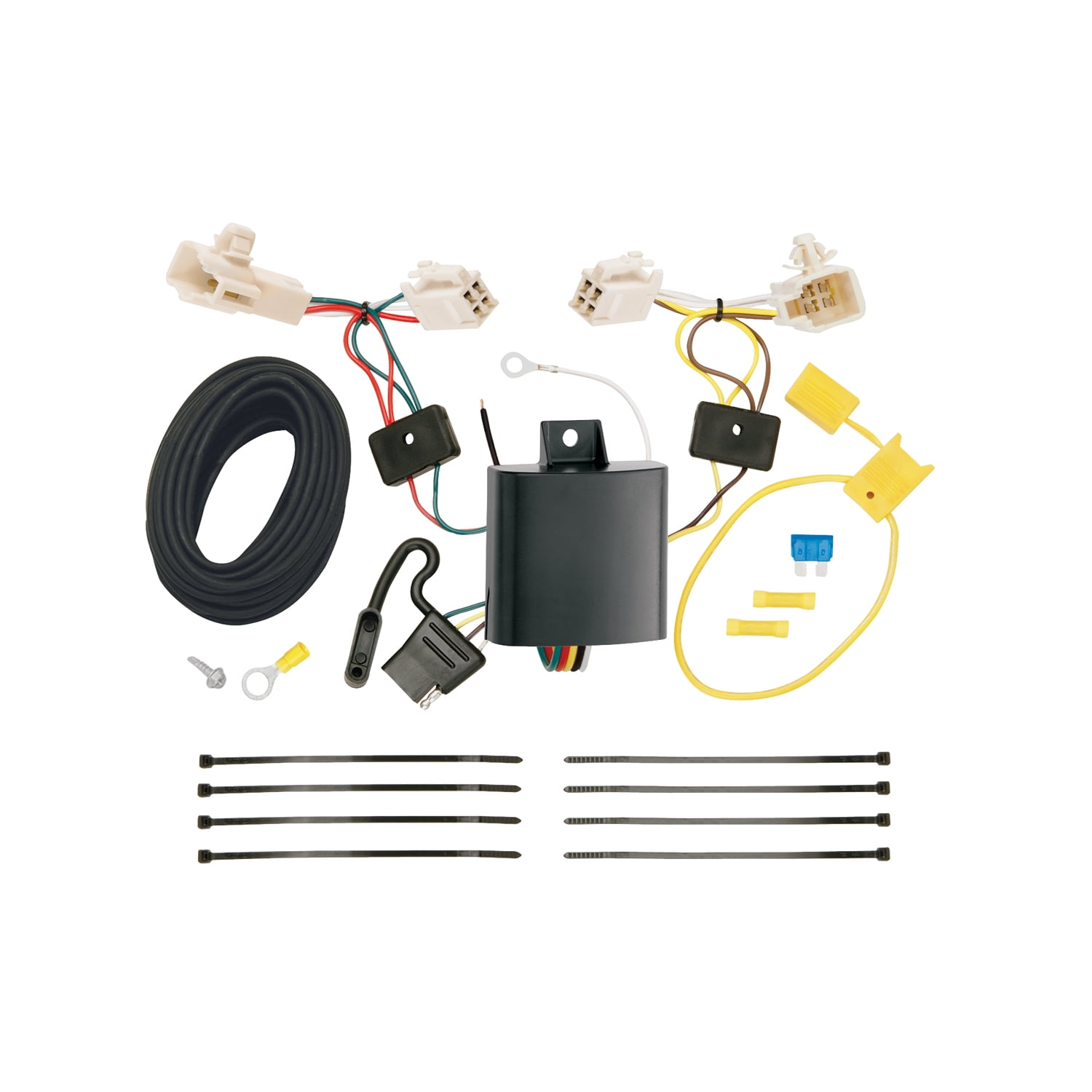 Tekonsha T-One T-Connector Harness, 4-Way Flat, w/Circuit Protected ...