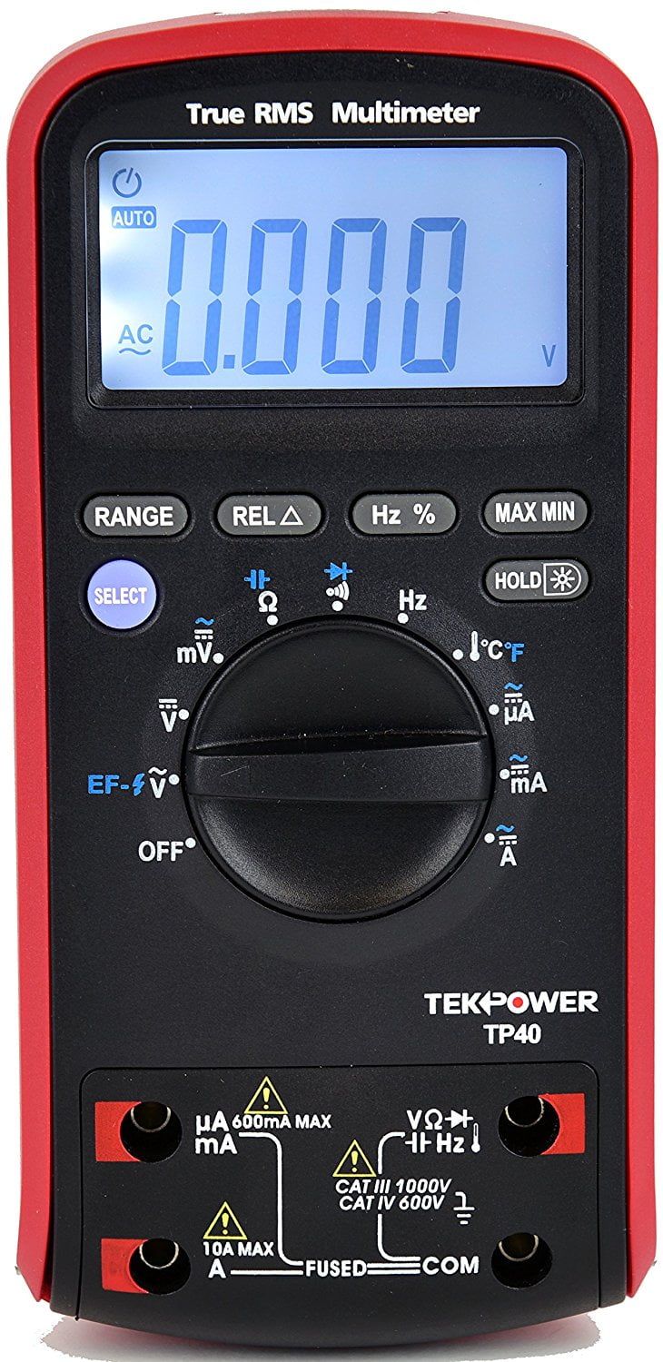 Tekpower TP40 6000 Counts True RMS Digital AC/DC Auto Range Digital ...