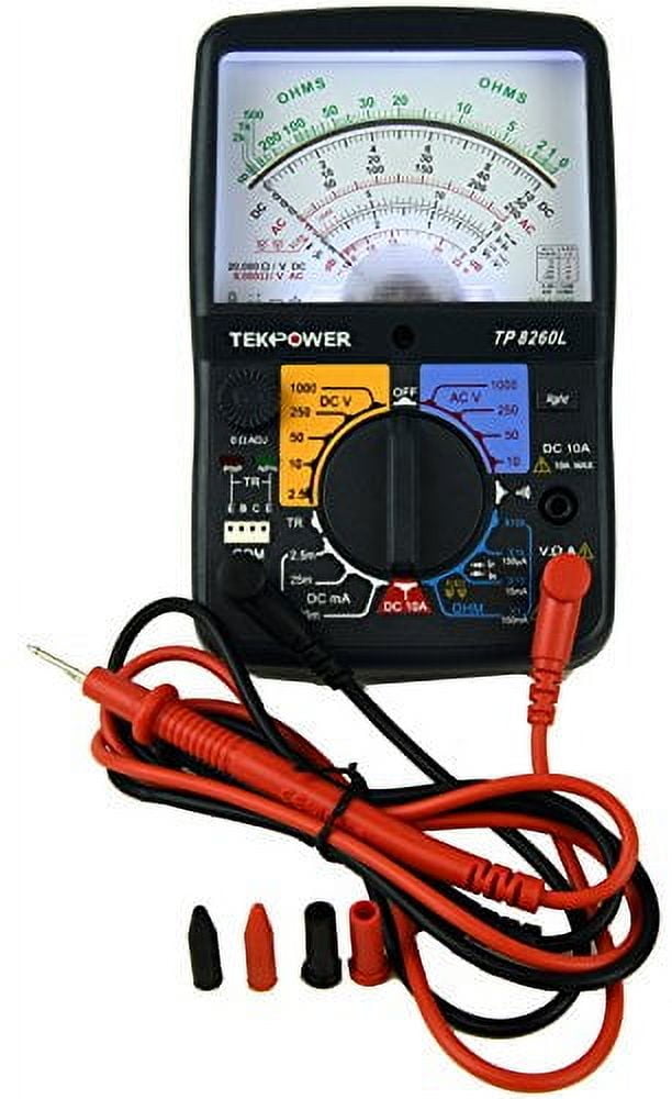 Tekpower TP8260L Analog Multimeter with Back Light, and Transistor ...