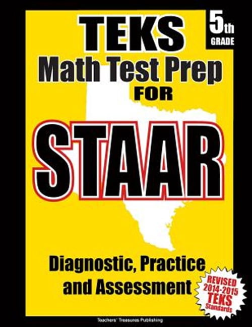 TEKS 5th Grade Math Test Prep for STAAR (Paperback) - Walmart.com