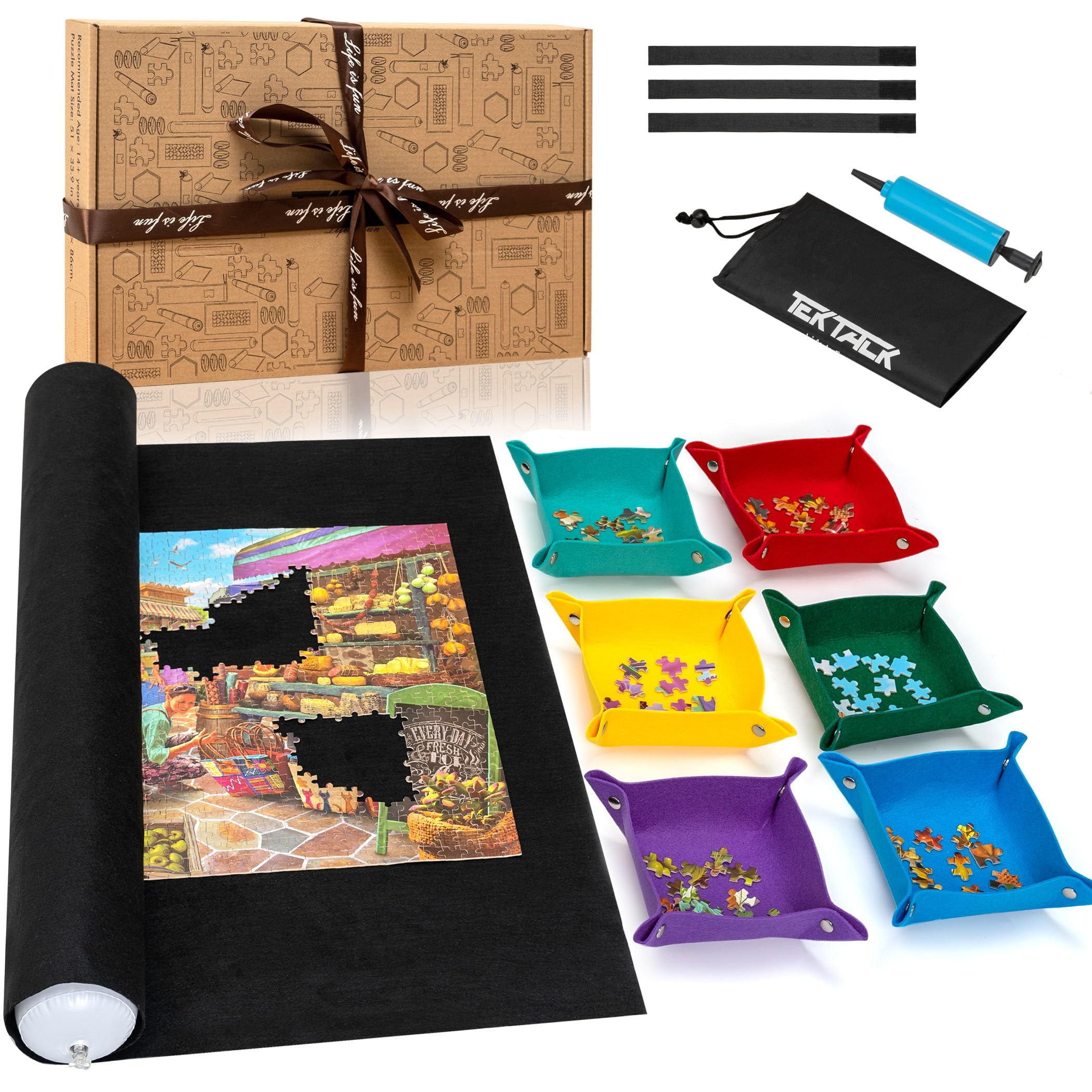 Tektalk Higher-Capacity Design, Jigsaw SSF20 Puzzle Roll-up Mat in ...
