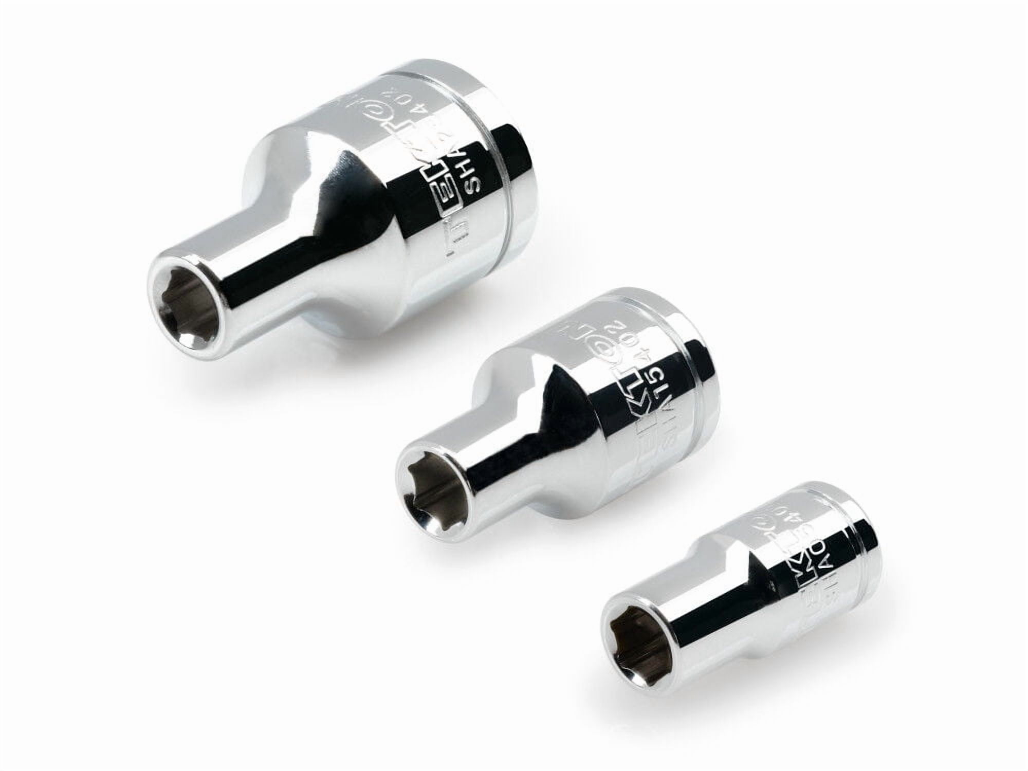 Tekton 1/4, 3/8, And 1/2 Inch Magnetic Hex Bit Holder Socket Set, 3 ...