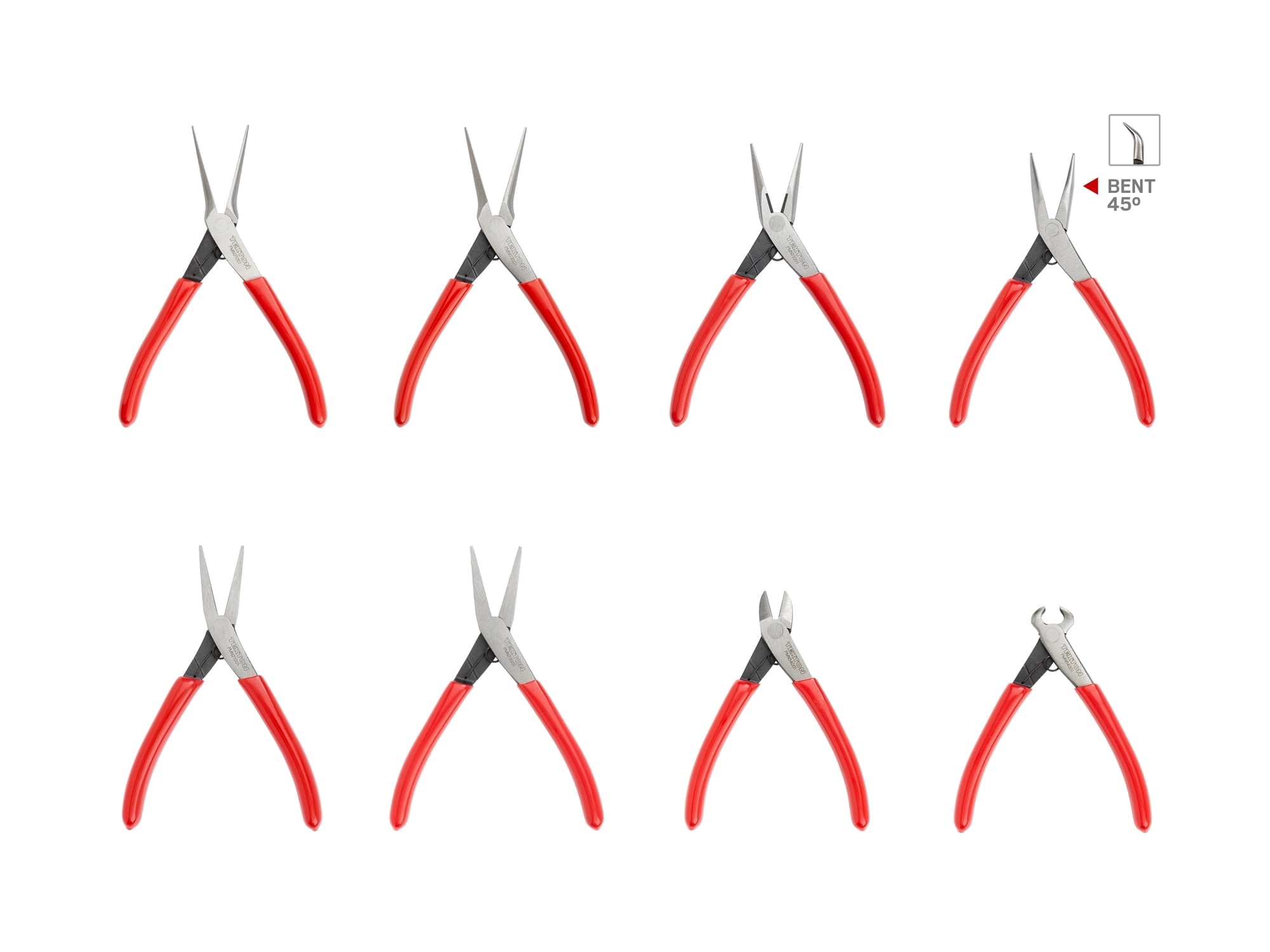 TEKTON Mini Pliers Set, 8-Piece (Needle Nose, Long Nose, Flat Nose ...
