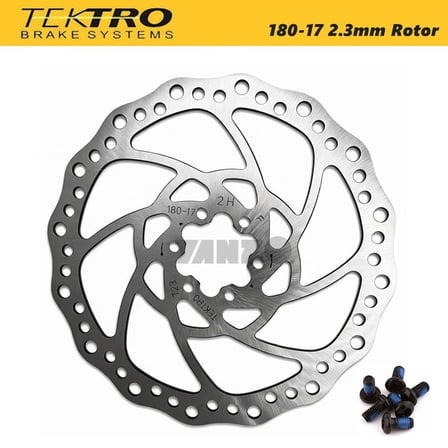 Tektro TR180-17 Disc Brake Rotor - 180mm, 6-Bolt, 2.3mm Thickness ...