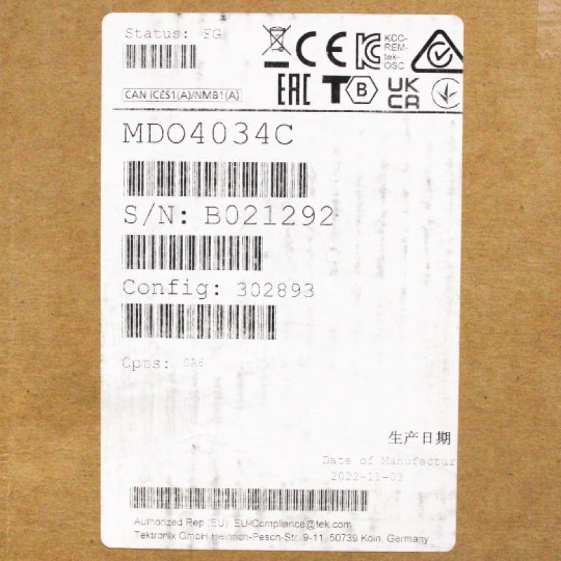 Tektronix 350MHz 4-Ch MDO Oscilloscope w/ 6 GHz Spectrum Analyzer ...