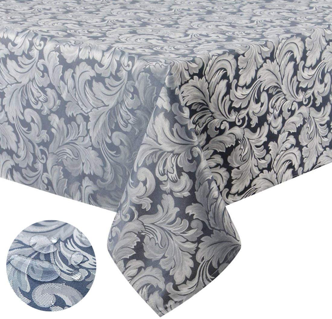 Tektrum 60 X 120 inch 60"X120" Rectangular Damask Jacquard Tablecloth ...