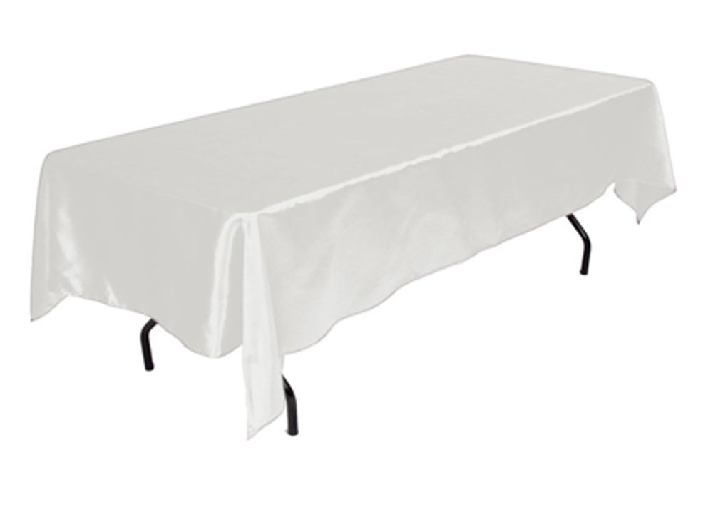 Tektrum 60 x 120 inch 60"x120" Rectangular Silky Satin Tablecloth ...