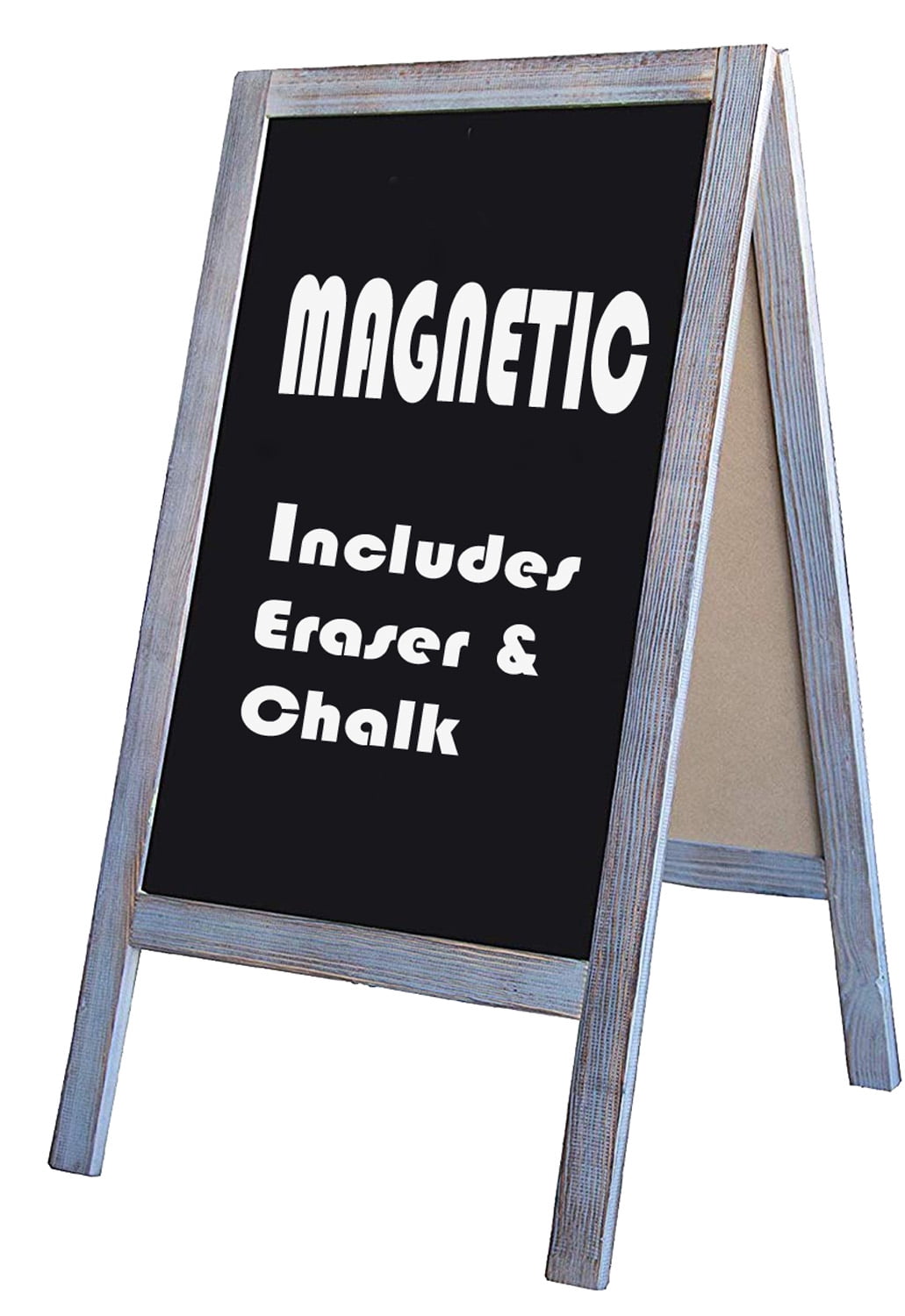 Tektrum Magnetic Two-Sided Chalkboard Sign with Eraser - Walmart.com