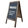 Tektrum Large Sturdy Vintage Rustic Wood Magnetic Double-Side Sign ...