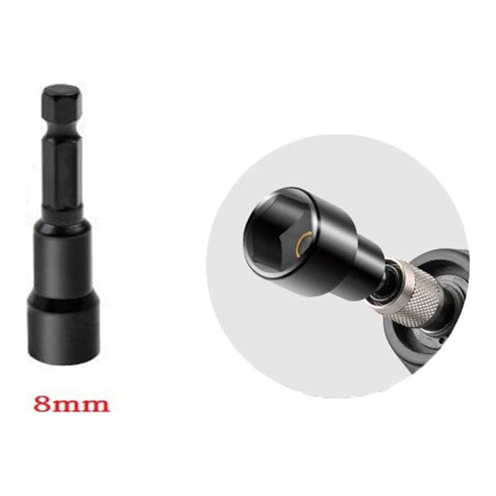 Tekuisi 1/4 Hex Socket Magnetic Nut Driver Socket 6-19mm Wrench Heads ...