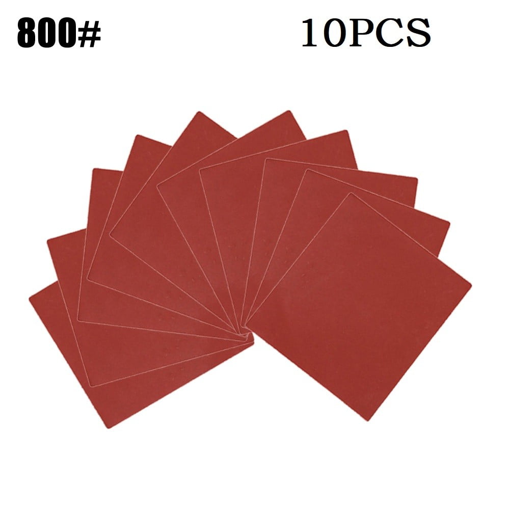 zhihehui 10Pcs 110x100mm Sandpaper Flocking Sanding Pad Abrasive ...
