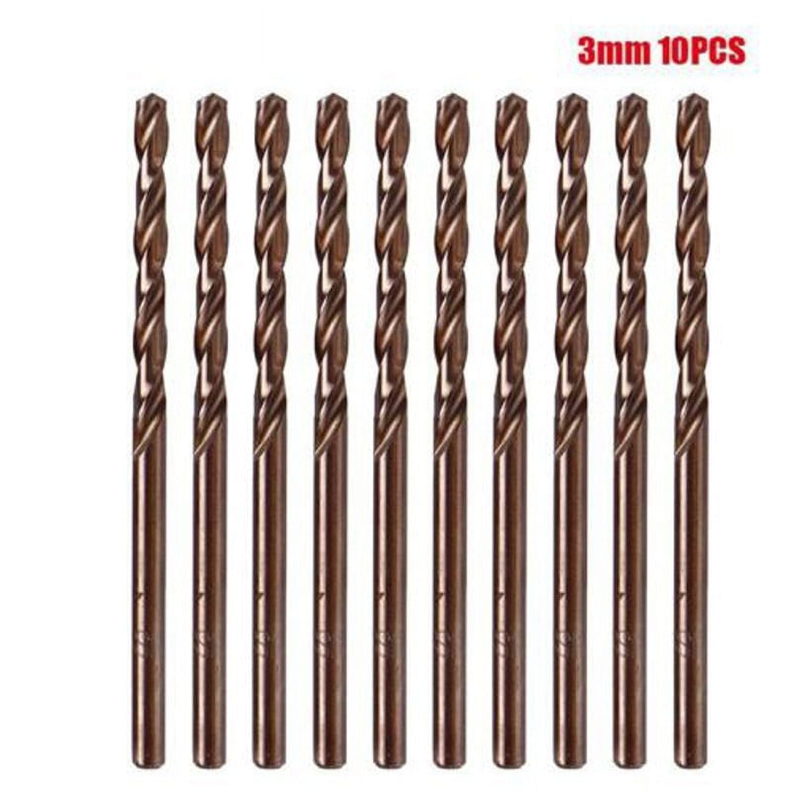 Tekuisi 10pcs Drill Bit Set High Speed Steel Straight Shank-Hand Drill ...