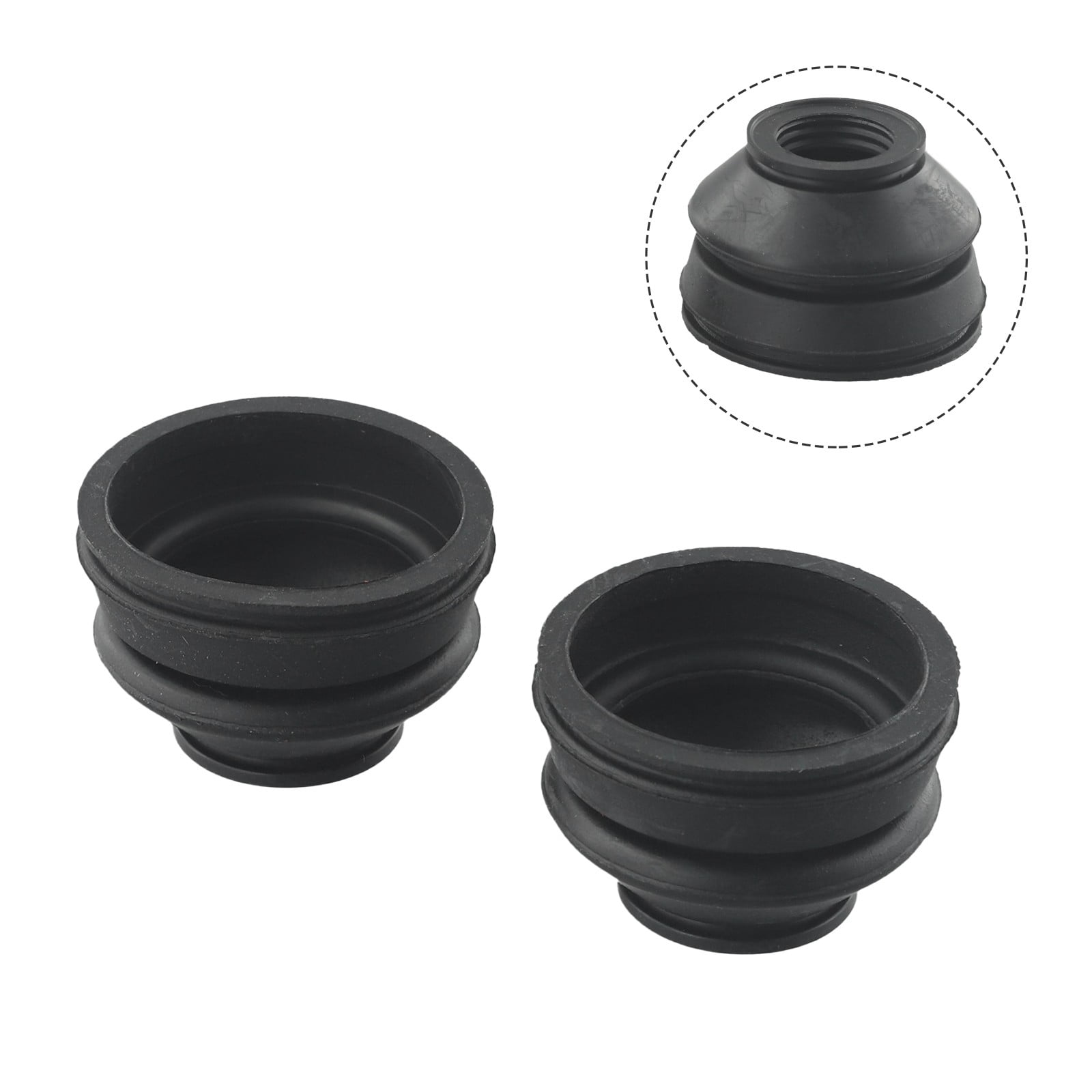 Tekuisi 1pair Car Dust Boot Rubber Track Rod End and Ball Joint Boots ...