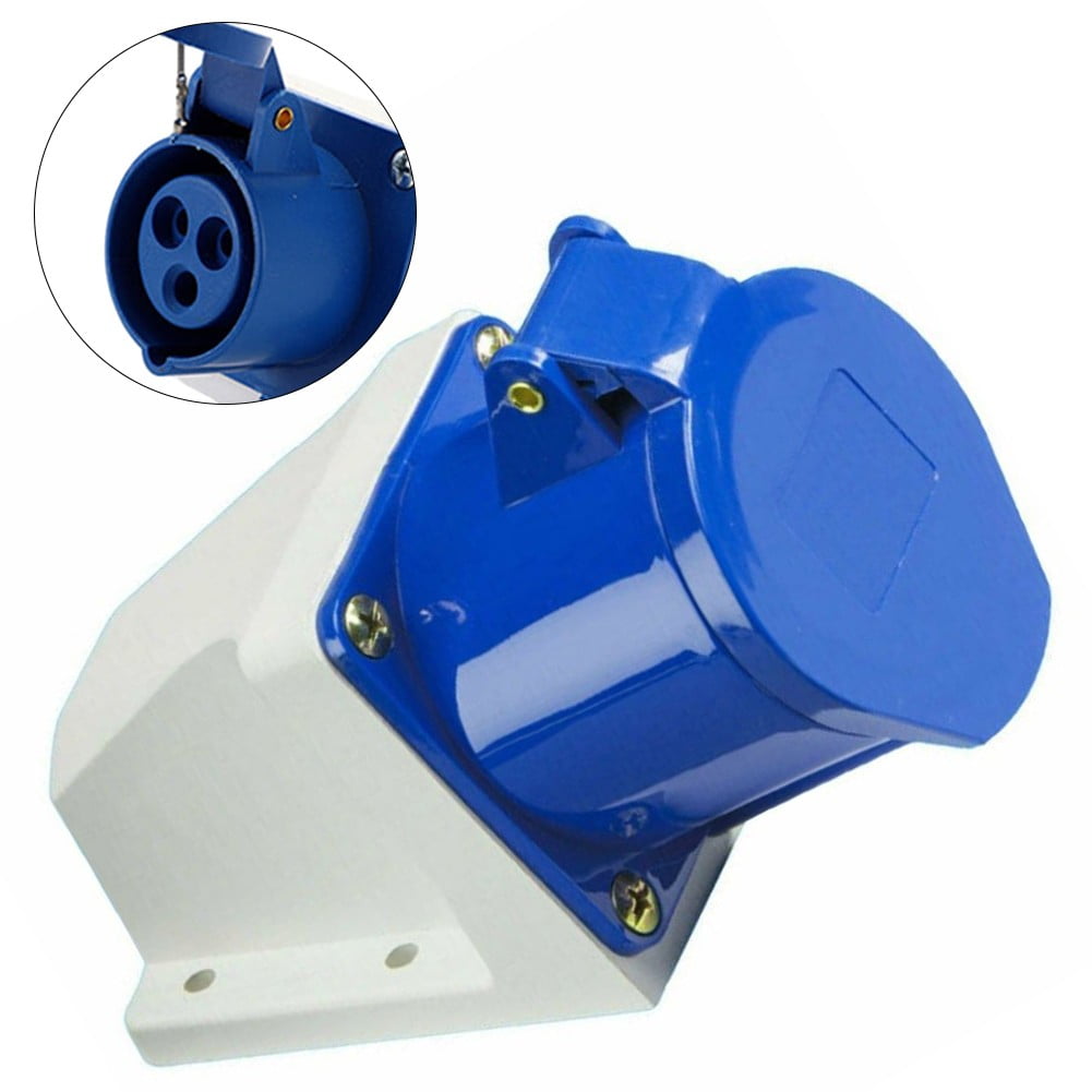 Tekuisi 1pc 3 Plugs Power Connection Socket Female Mains Hook Up Socket ...