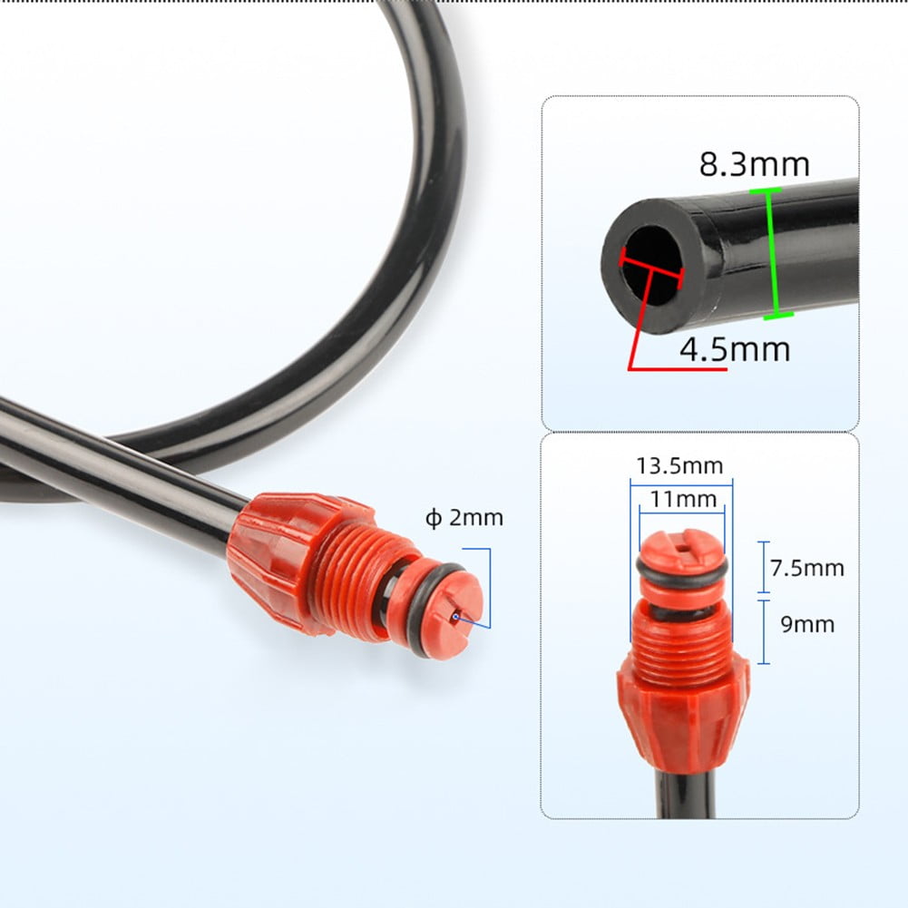 Tekuisi 1pc Bike Pump Hose Dual Head AV FV DV Rubber Bicycle Air Pump Adapter Valve for Woods ...