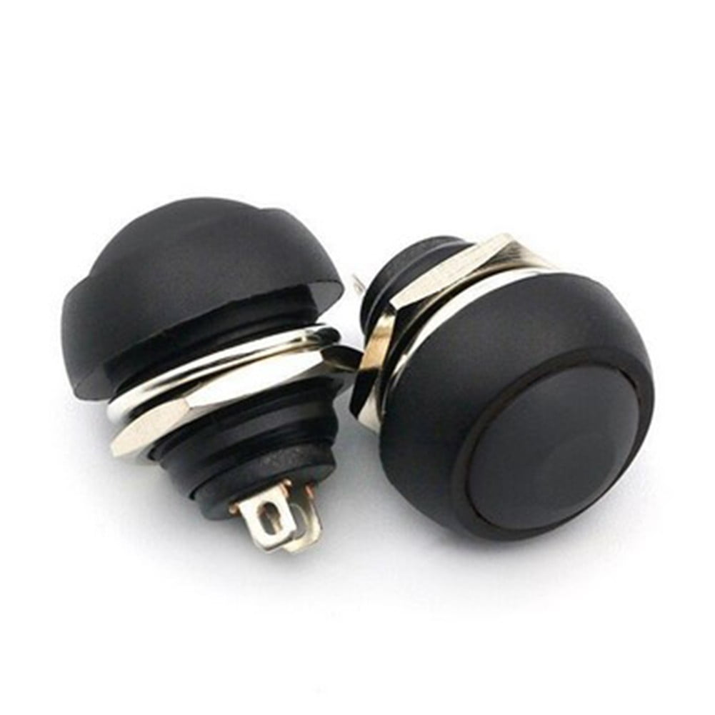 Tekuisi 1pc Red 12mm Waterproof Momentary Push Button Switch ABS Mini ...