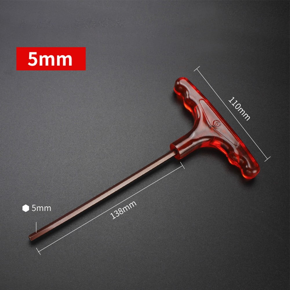 zhihehui 1pc T-Type Inner Hex Wrench 2-10mm Hex Socket Wrench Extra ...