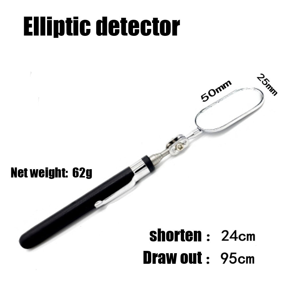 Tekuisi 1x 360° Extending Inspection Mirror with Bright LED Light ...