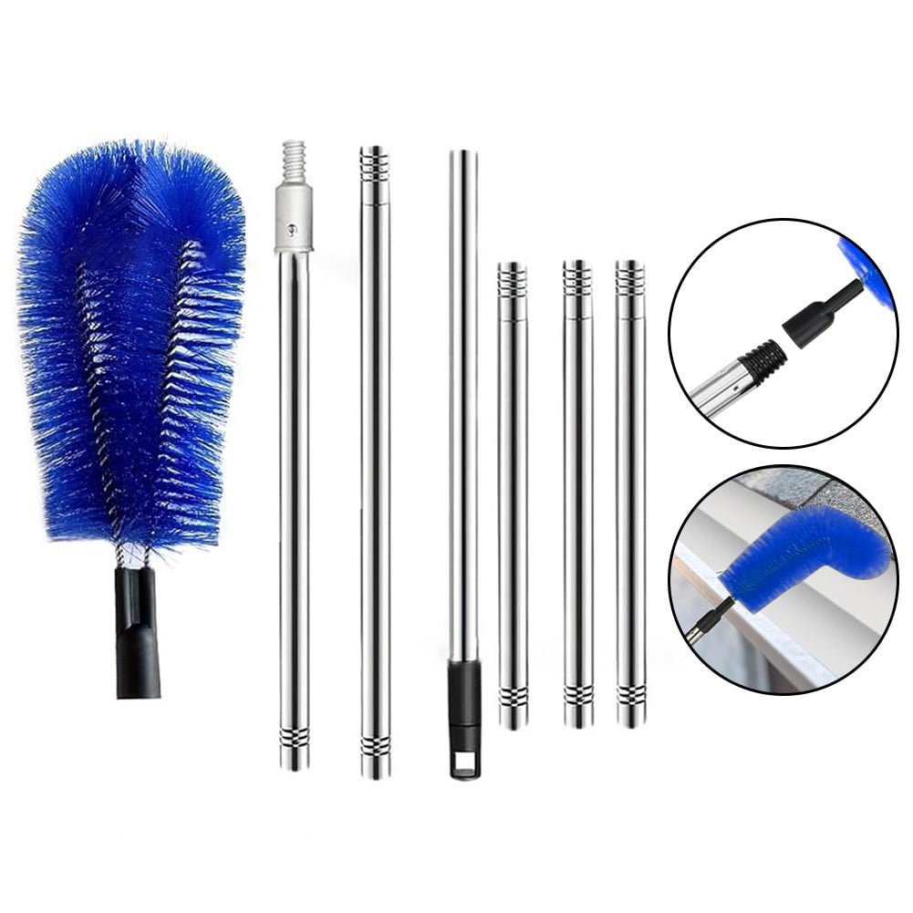 Tekuisi 2.35M Telescopic Gutter Brush Extendable Pipe Gutter Cleaner ...
