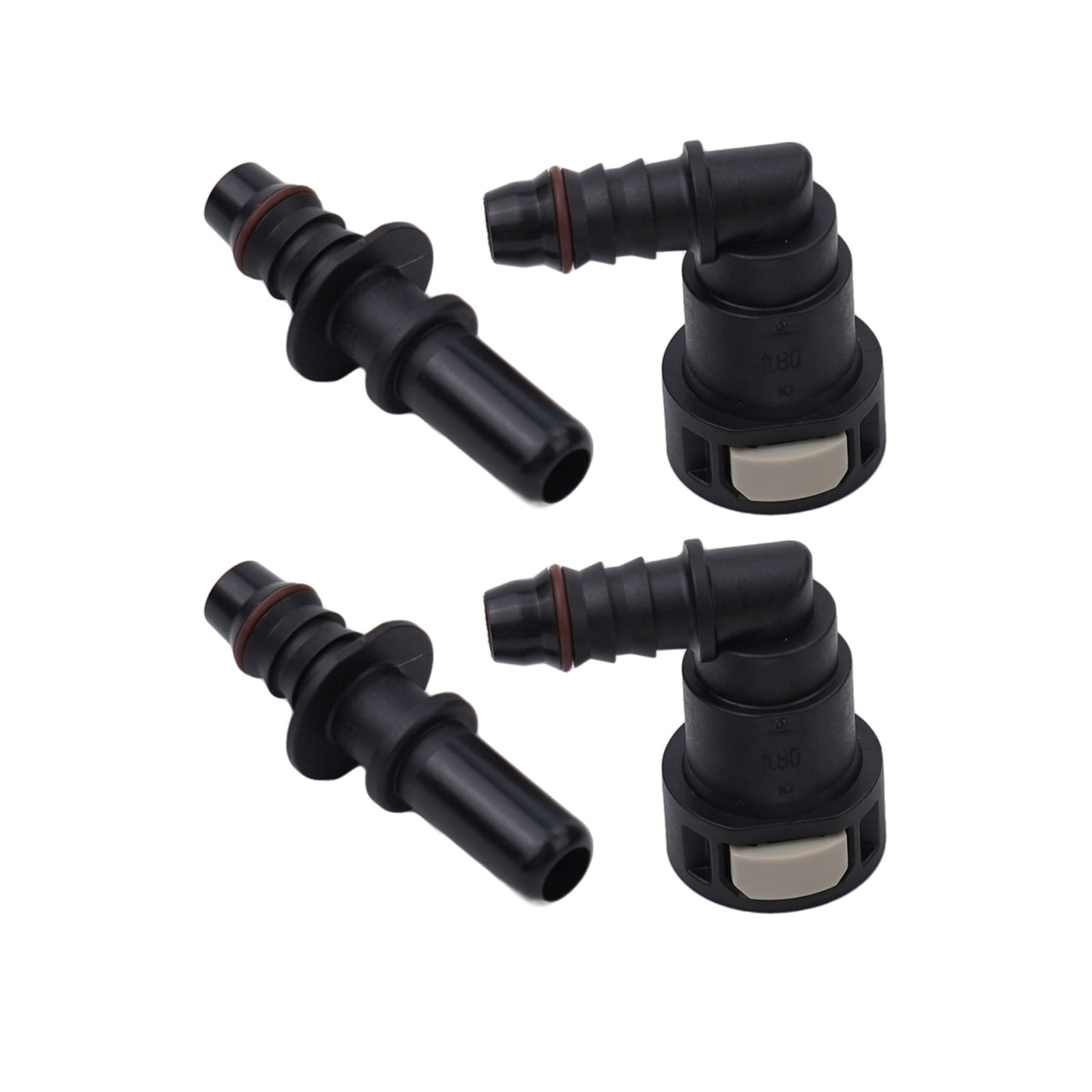 Tekuisi 2 Pcs Pair Hose Crimper 3/8\\\ 90 Degree Connect for Fuel/Gas ...