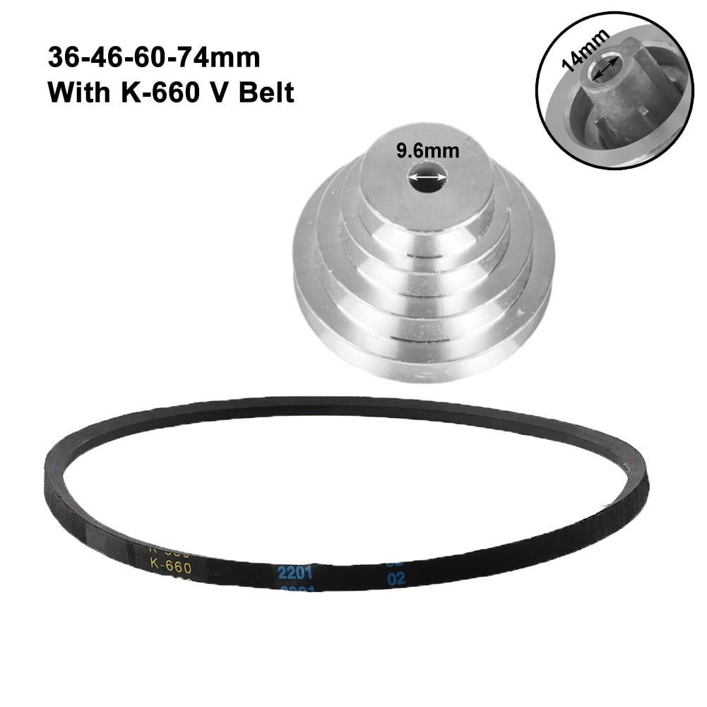 zhihehui 2pcs Pagoda Pulley Wheel V Type Belt Set 4/5 Step Transmission ...