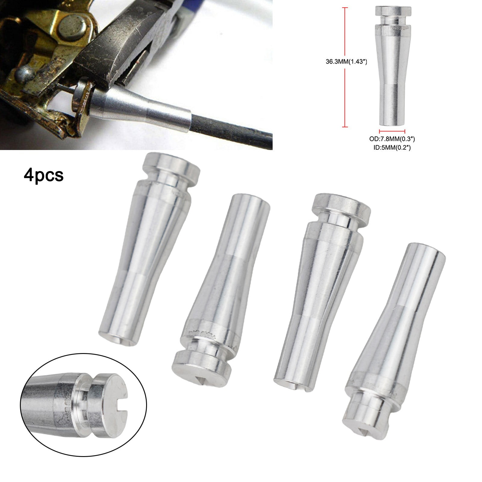 Tekuisi 4pc Car Rear Door Latch Cable Repair Kit for Ford F-Series E ...