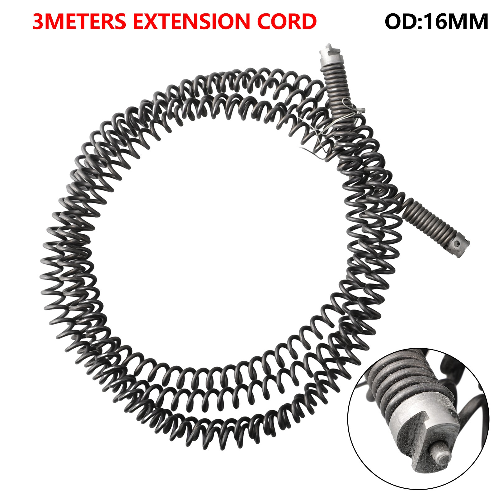 zhihehui 5/8/10M Sewer Dredging Spring Electric Drill Drain Cleaner ...