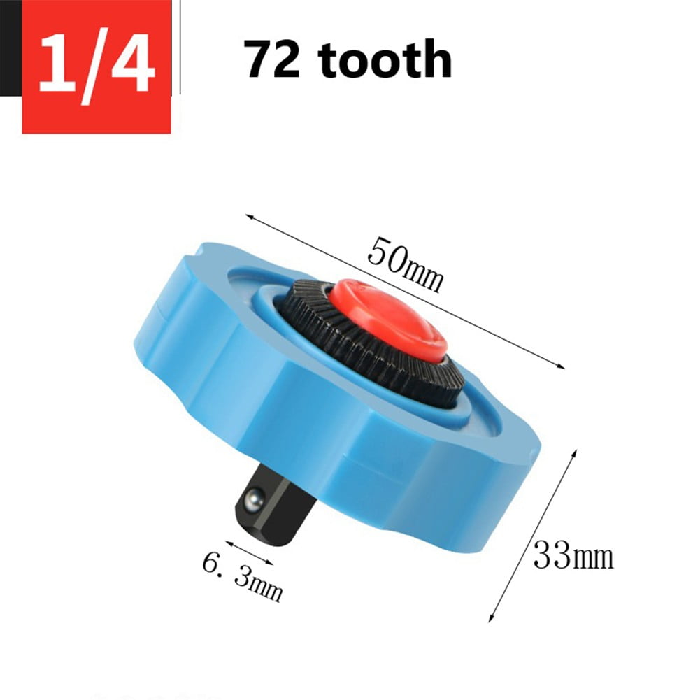 Tekuisi 72 Teeth Mini Ratchet Socket Wrench Palm Finger Reversible 1/4 ...