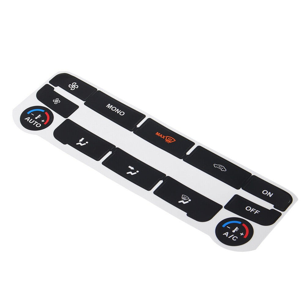 Tekuisi A/C Climate Control Button Repair Decals Stickers Black for ...
