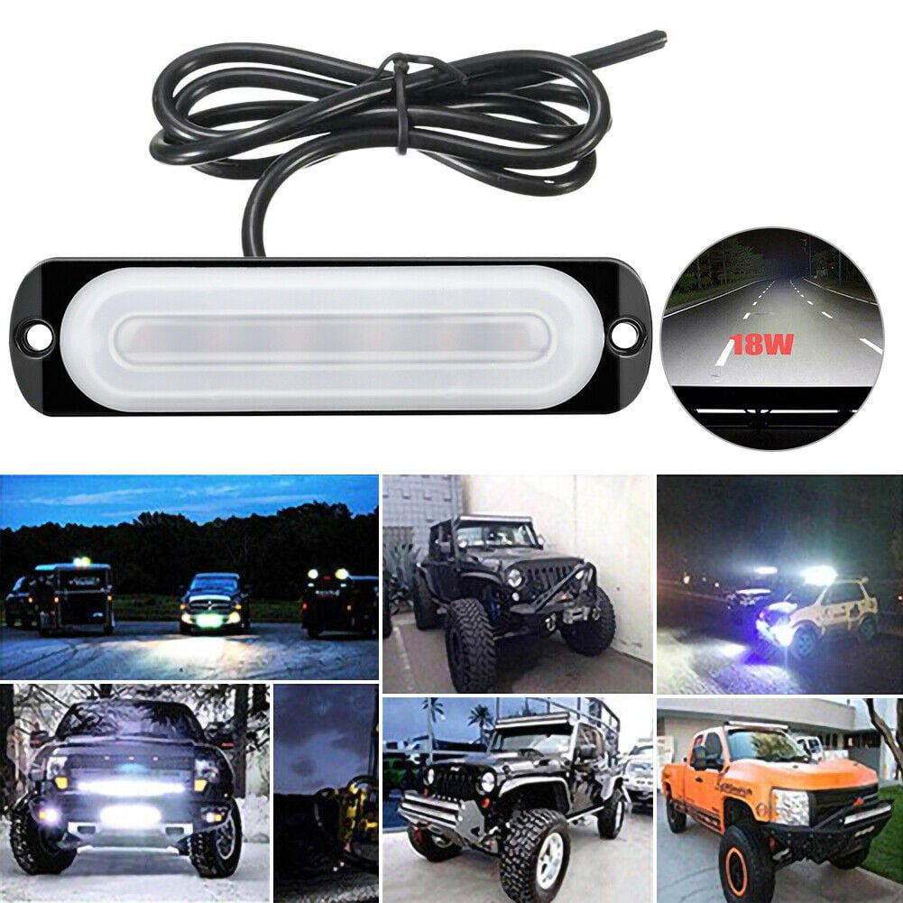 Tekuisi Car 6 LEDs Work Light Bar Driving Lamp Fog Lights for Off-Road ...