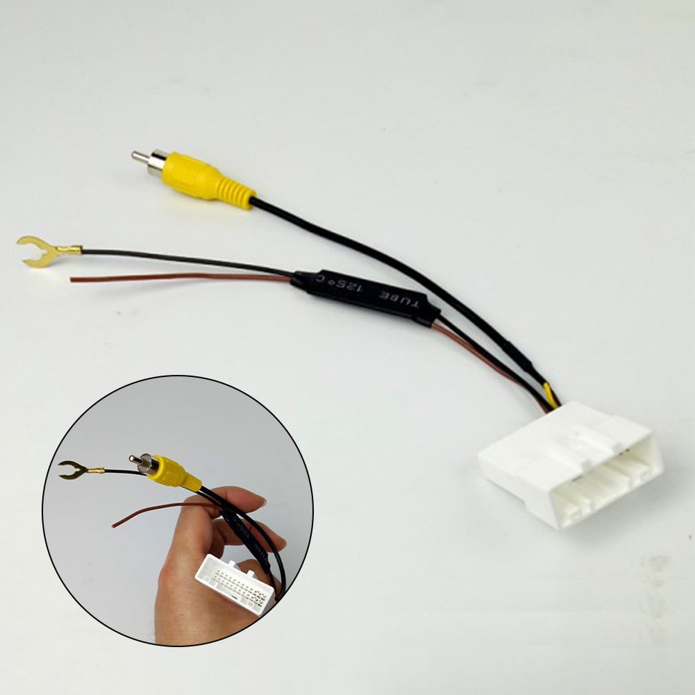 Tekuisi Car Direwn Cable Cable Adapter 34cm for Toyota Reversing Camera ...
