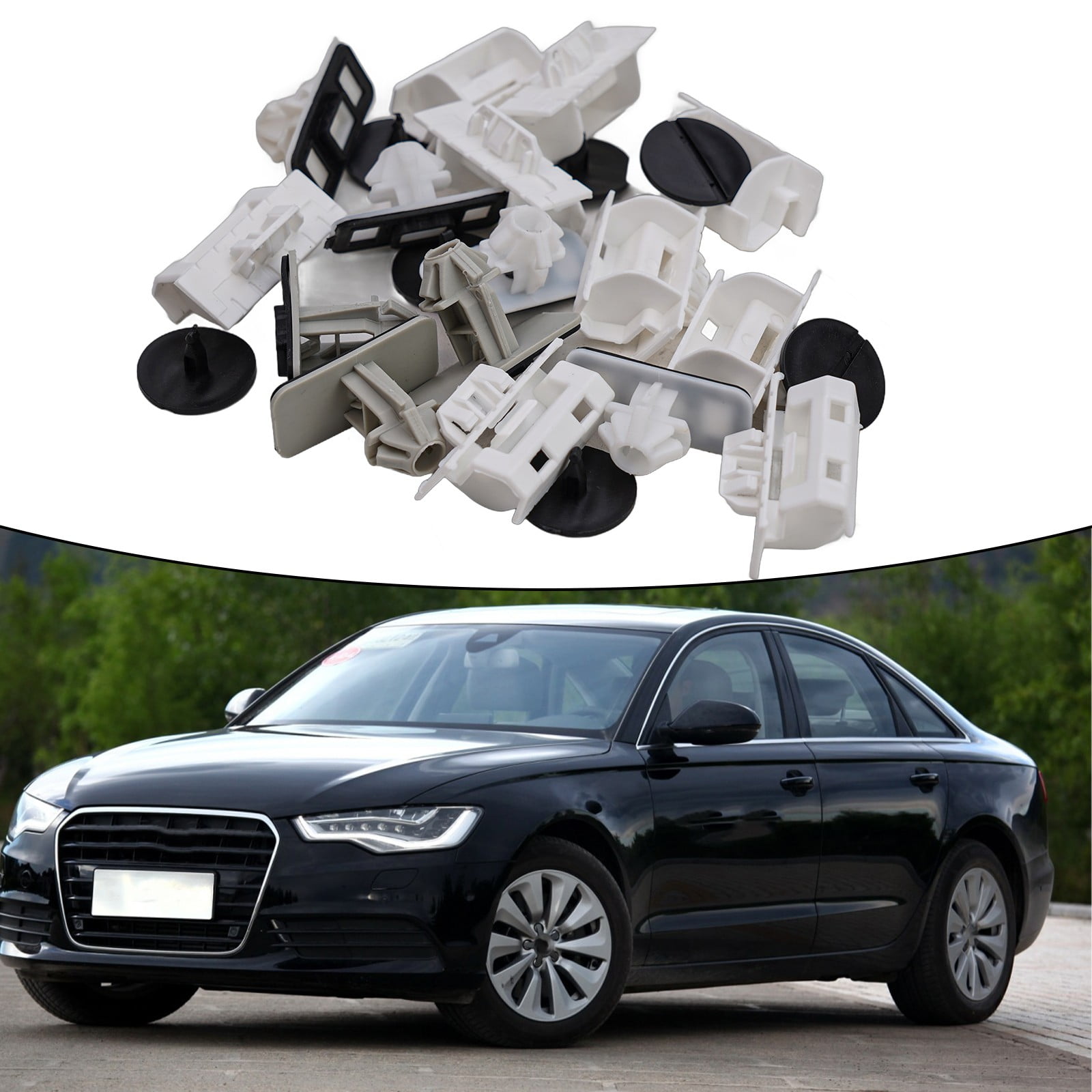 Tekuisi Car Side Skirt Clips for Audi- A6 C7 2012/2013/2014 Auto Side ...