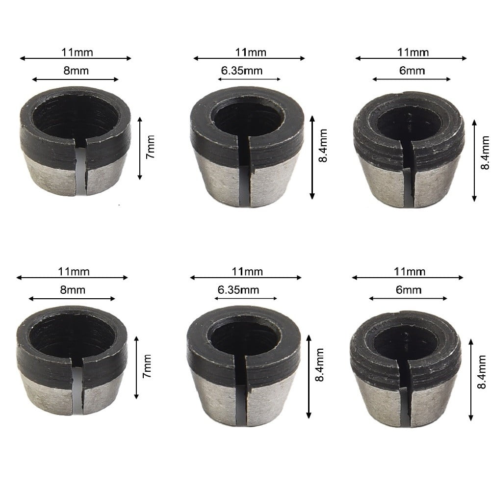 Tekuisi Chuck Adapter Collet Chuck for Trimming Machine Electric Router ...