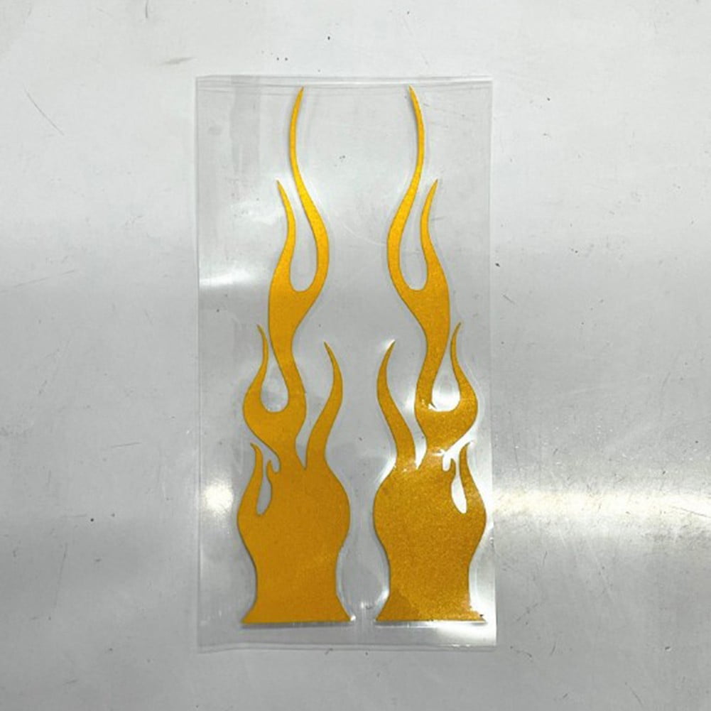 Tekuisi DIY Flame Vinyl Decal Sticker Waterproof for Car Motorcycle Gas ...